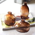 Brown Retro Glass Vase Plant Flowers Bottle Flower Arrangement ...