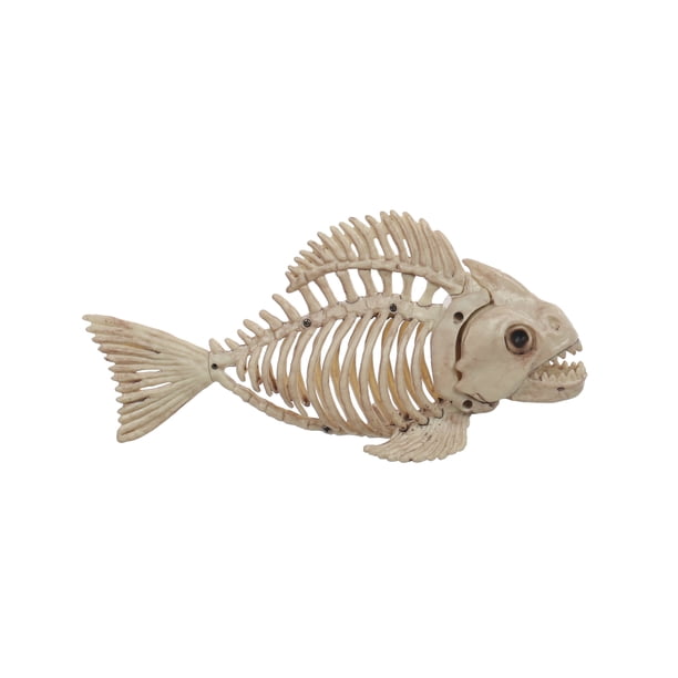 Way to Celebrate Faux Skeleton Fish Halloween Decoration - Walmart.com