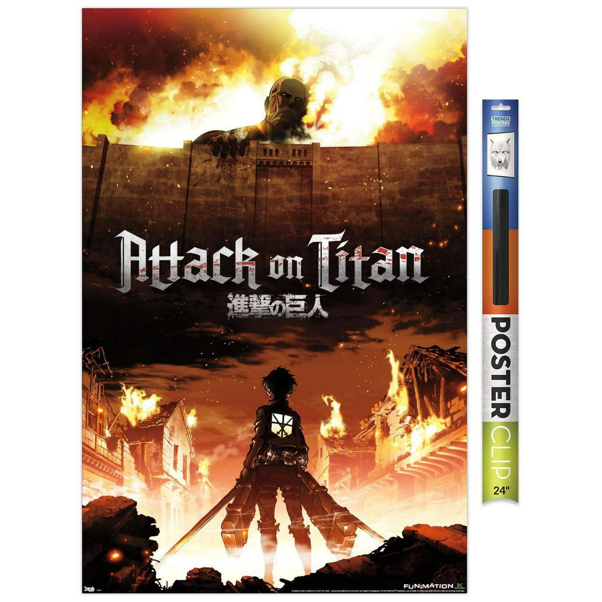 Click here for Trends International Attack On Titan - Fire Wall P... prices