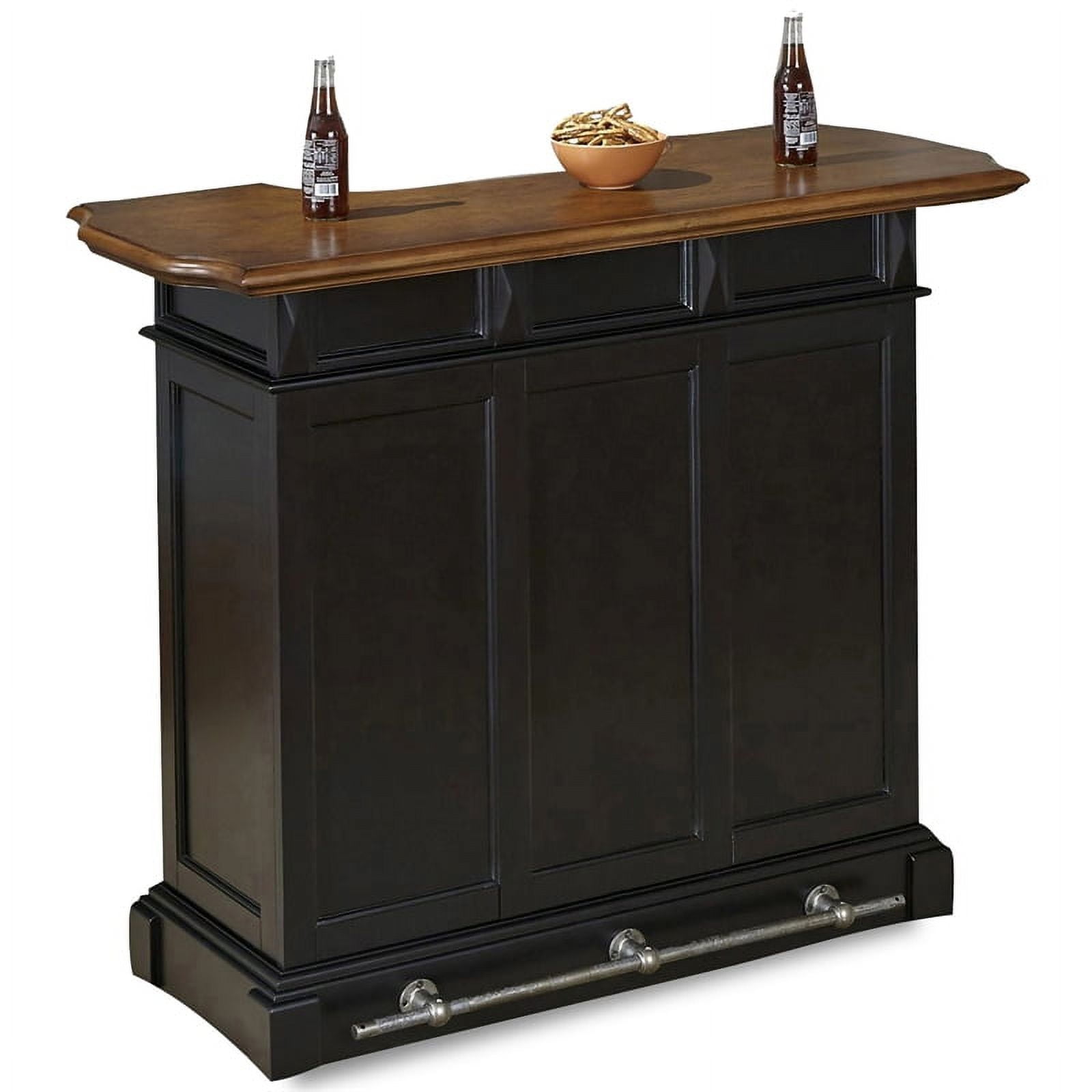 Click here for Homestyles Americana Black Wood Bar With Drawer An... prices