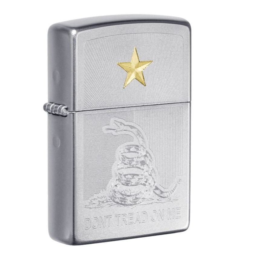 Click here for Zippo Dont Tread On Me  Satin Chrome Finish  Windp... prices