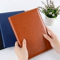 File Folders Letter Size Executive Multi-Pocket Folder | Pu Leather ...