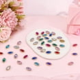 100Pcs 10 Colors Horse Eye Sew on Rhinestone Acrylic Glass Rhinestone ...