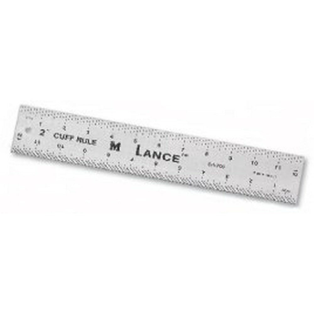 12" x 2" Cuff - Metal Tailors Ruler - Walmart.com - Walmart.com