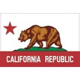 6in x 4in California State Flag Bumper Sticker Decal Vinyl Window ...
