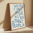 Affixzi Positive Vibe Wall Art, Cool Minimalist Prints, Kind People ...