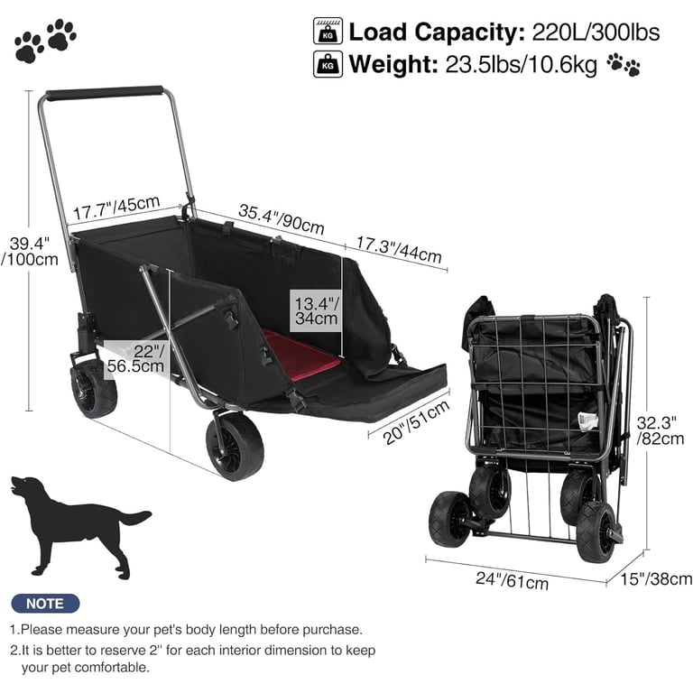 Wagon With Canopy For Dogs