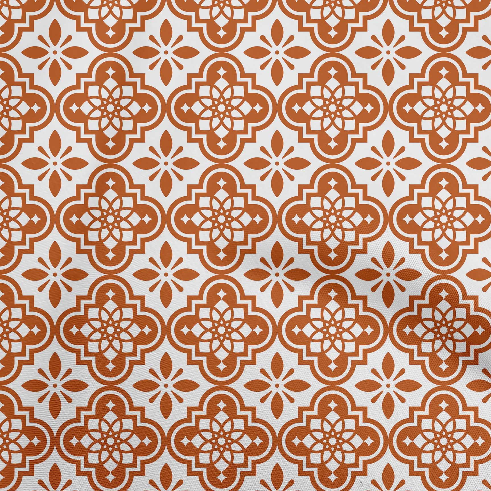oneOone Cotton Cambric Rust Brown Fabric Asian Ornamental Quilting ...