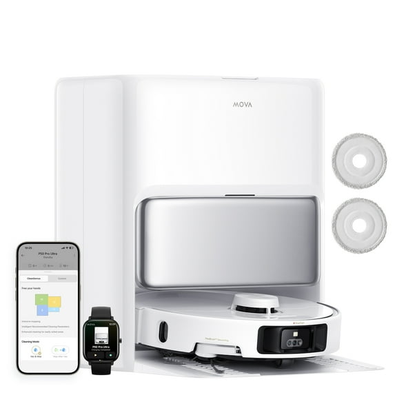 Restored Mova P50 Pro Ultra A Level Robot Vacuum and mop, Removable ...