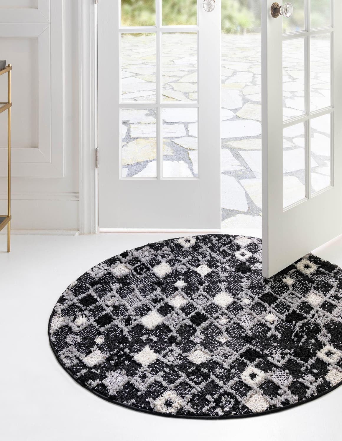 Rugs.com Cherokee Collection Rug – 7 Ft Round Fossil Gray High Rug ...