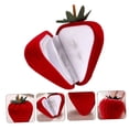 BESTYASH Chic Red Strawberry Jewelry Organizer with Cushion Protection ...