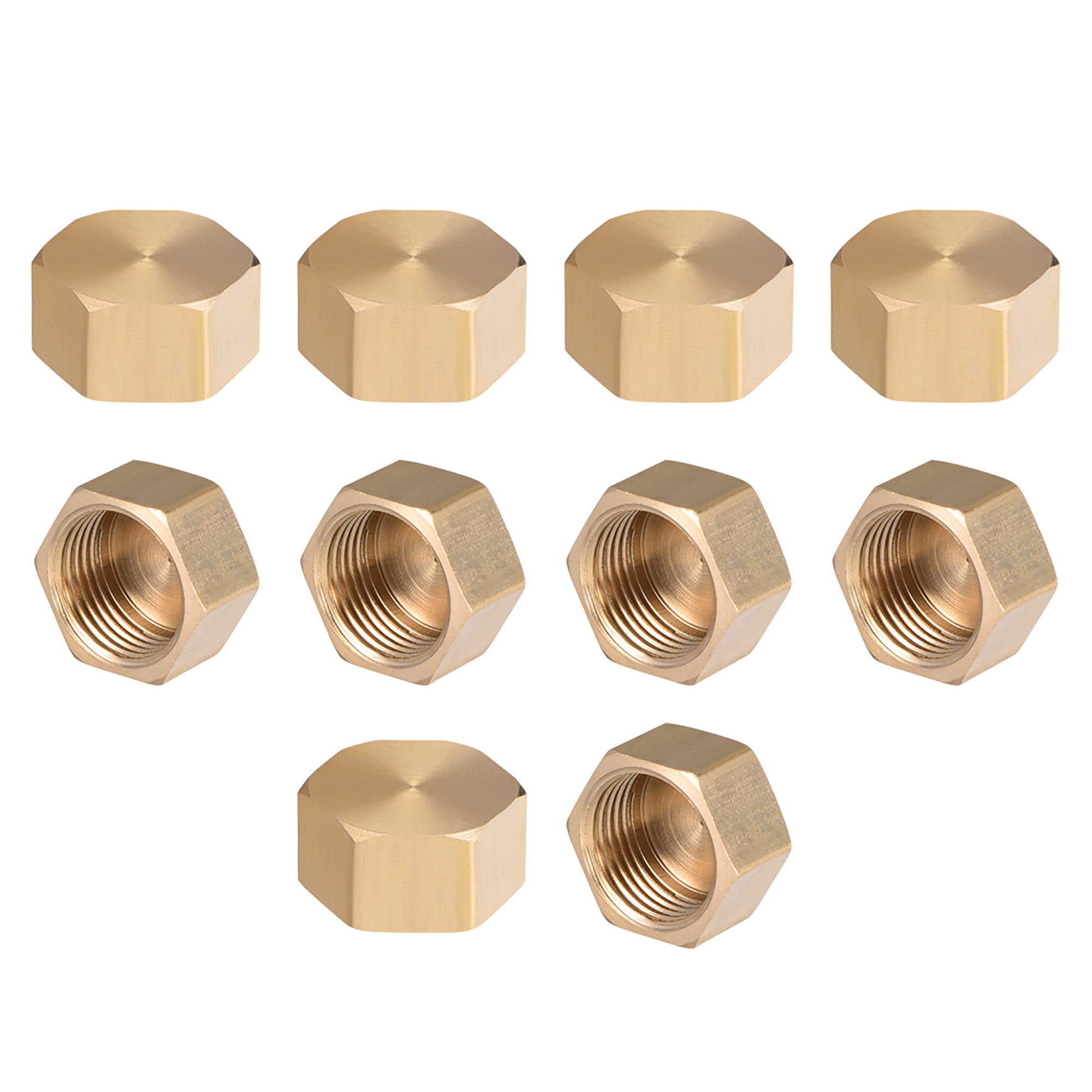 Click here for Unique Bargains Brass Cap  Hex Pipe Fitting 3/8g F... prices
