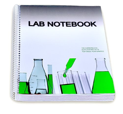 Lab Notebook 100 Carbonless Pages Spiral Bound (Top Page Perforated ...