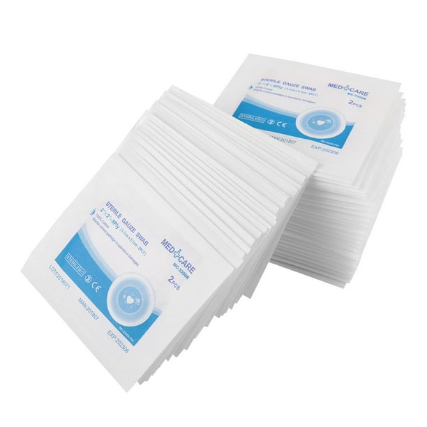 ,100% Cotton first aid Gauze Sponges Sterile Non Adherent Pads Crafted ...