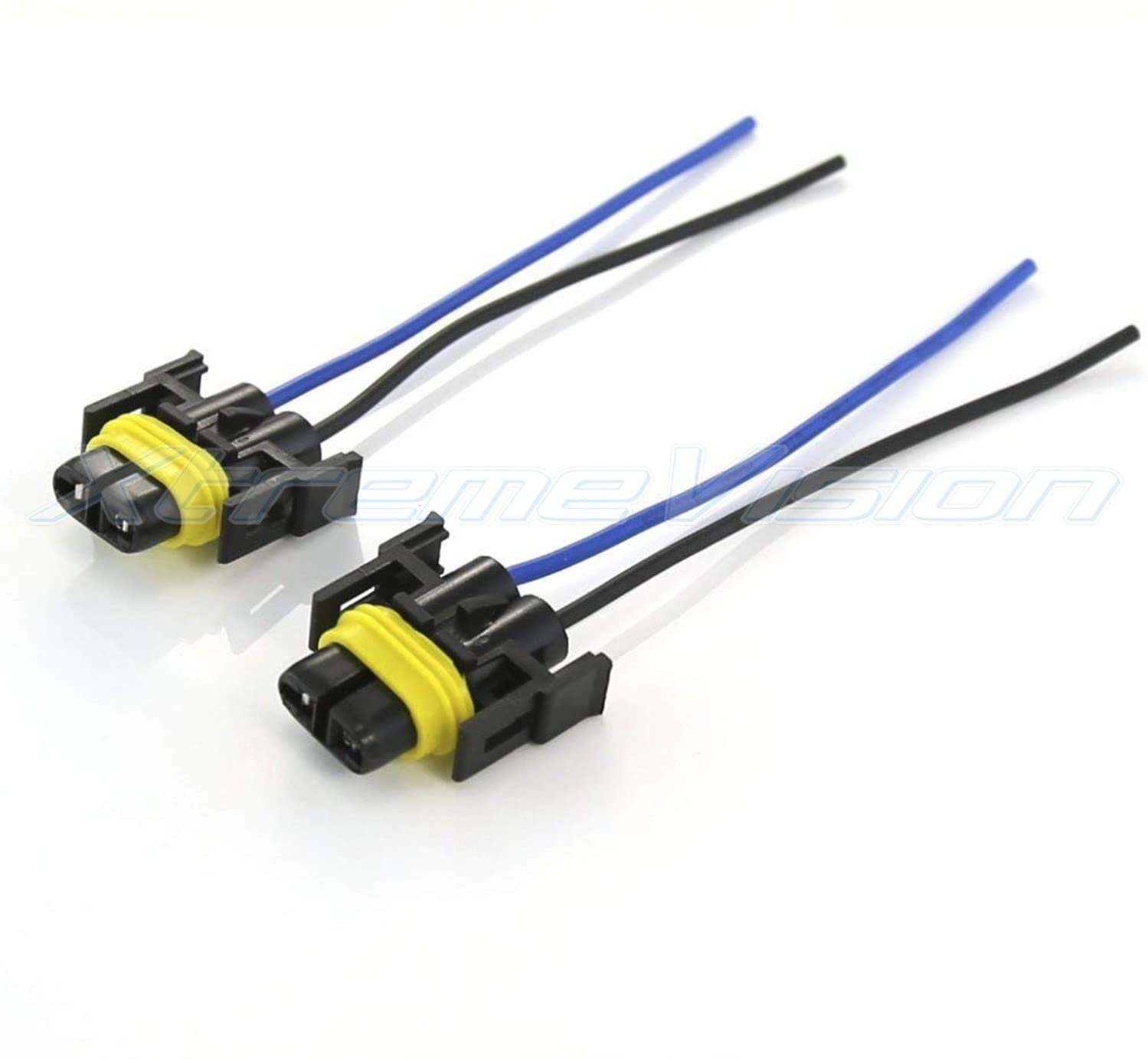 Xtremevision H11 9005 H10 9012 12V Female Wire Harness Connector HID ...