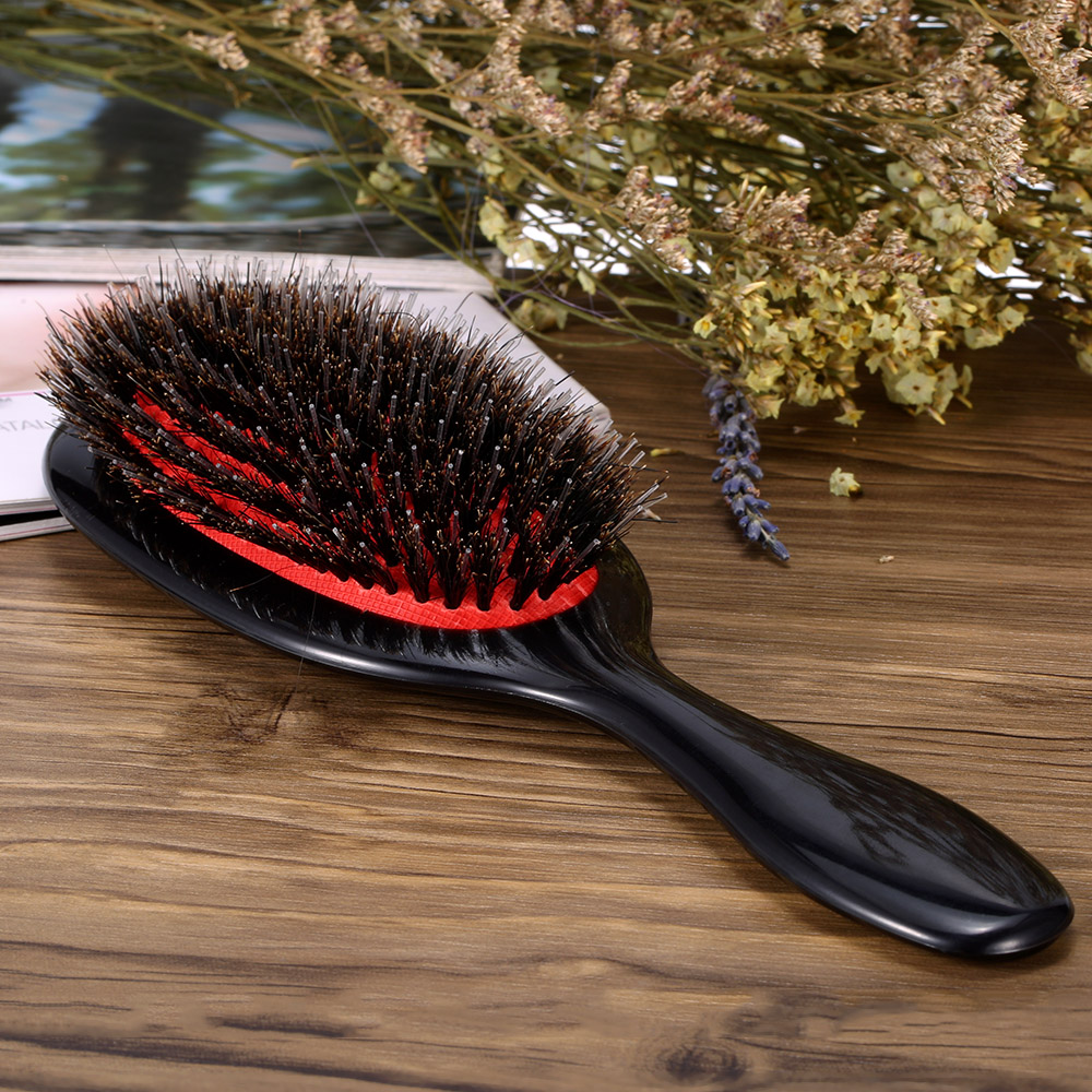 Arealer Boar Bristle Nylon Hair Brush Oval Anti static Paddle Comb Arealer Boar Bristle Nylon Hair Brush Oval Anti static Paddle Comb
