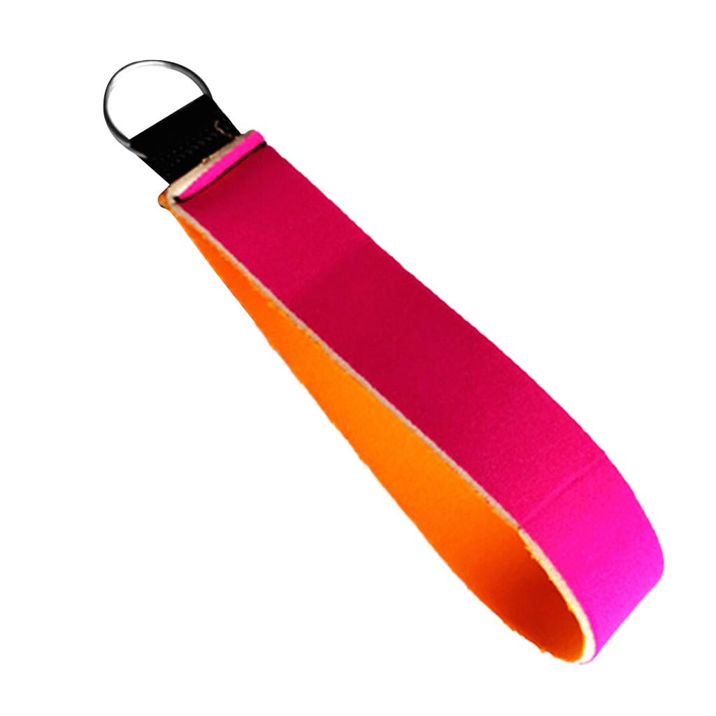Portable Neoprene Hand Wrist Lanyard Strap Keychain Key Holder Key ...