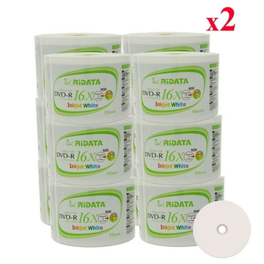 3000 Pack Ridata CD-R 52X 700MB 80Min White Inkjet Hub Printable Blank ...