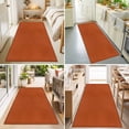 Autumn Burnt Orange Rectangle Area Rug 2x6ft,Living Room Rug Non-Slip ...