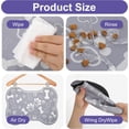 Dog Cat Food Mat Rapid Absorbent Dog Bone Shaped Placemat Water Bowl ...