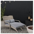 Wicker Adirondack Chair for 2, PE Rattan Double Chaise Lounge, Fire Pit ...