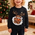YunPes Merry Christmas Reindeer and Snowman Print Kids Casual ...