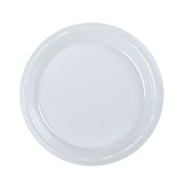 Lillian Dinnerware Plastic Plates, Rectangular, 7", Clear, 10 Ct ...