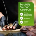 Heavy Duty 6 Mil Black Nitrile Gloves, Disposable, Chemical Resistant ...