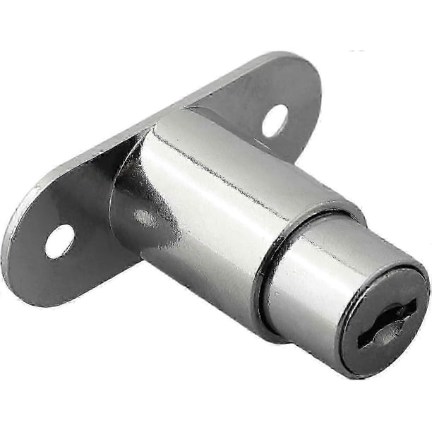 2-Piece Sliding Door Lock with Key Set for Cabinets, Drawers ...