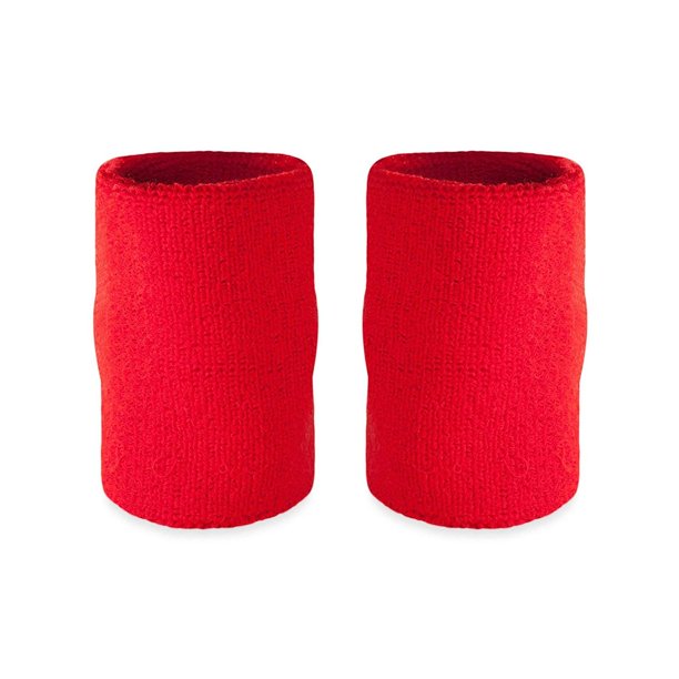 Suddora 6" Solid Color Cotton-Blend Doublewide Wrist or Arm Sweatbands ...