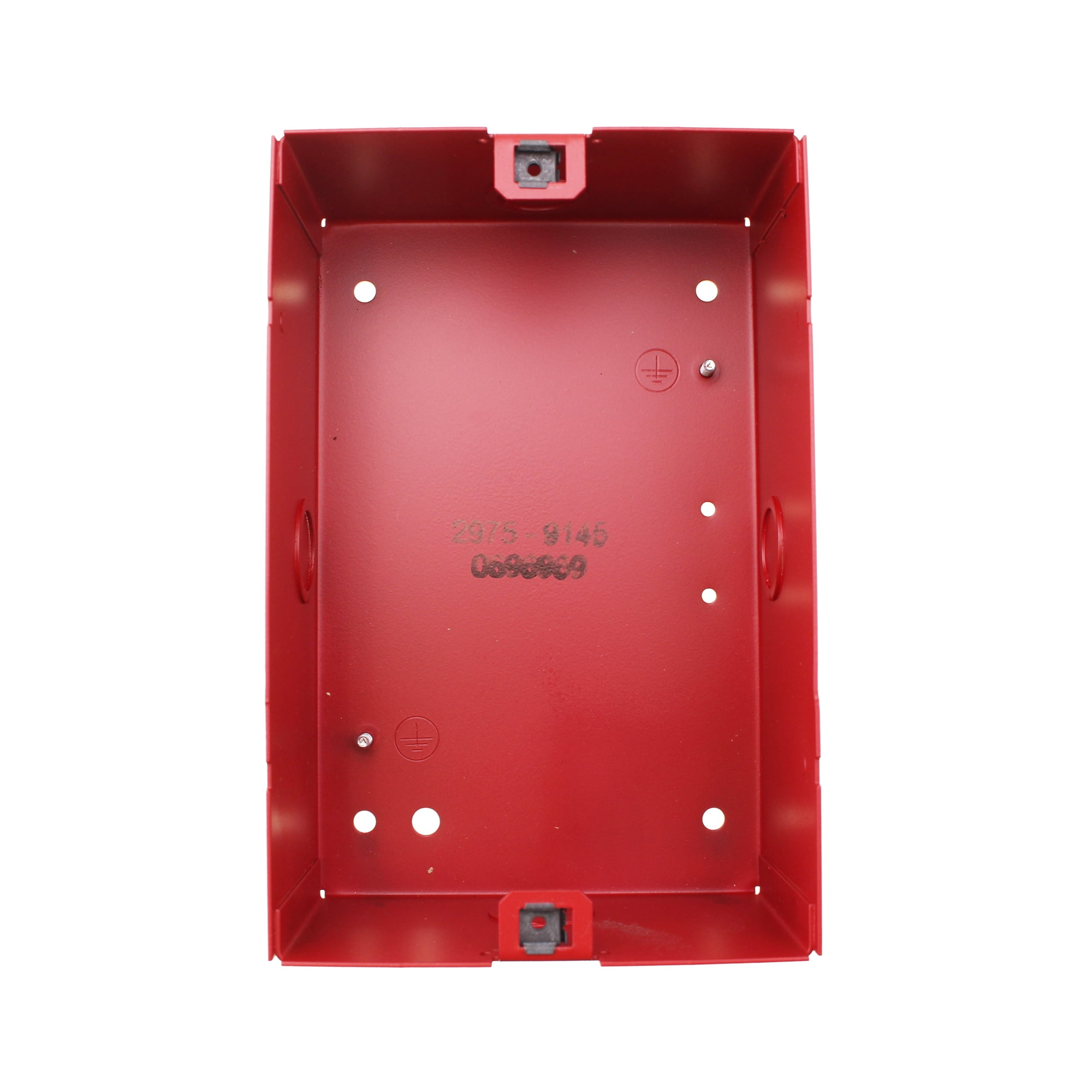 Simplex 2975-9145 Welded Steel Fire Device Back Box, Red, 5.1" x 8.8" x ...