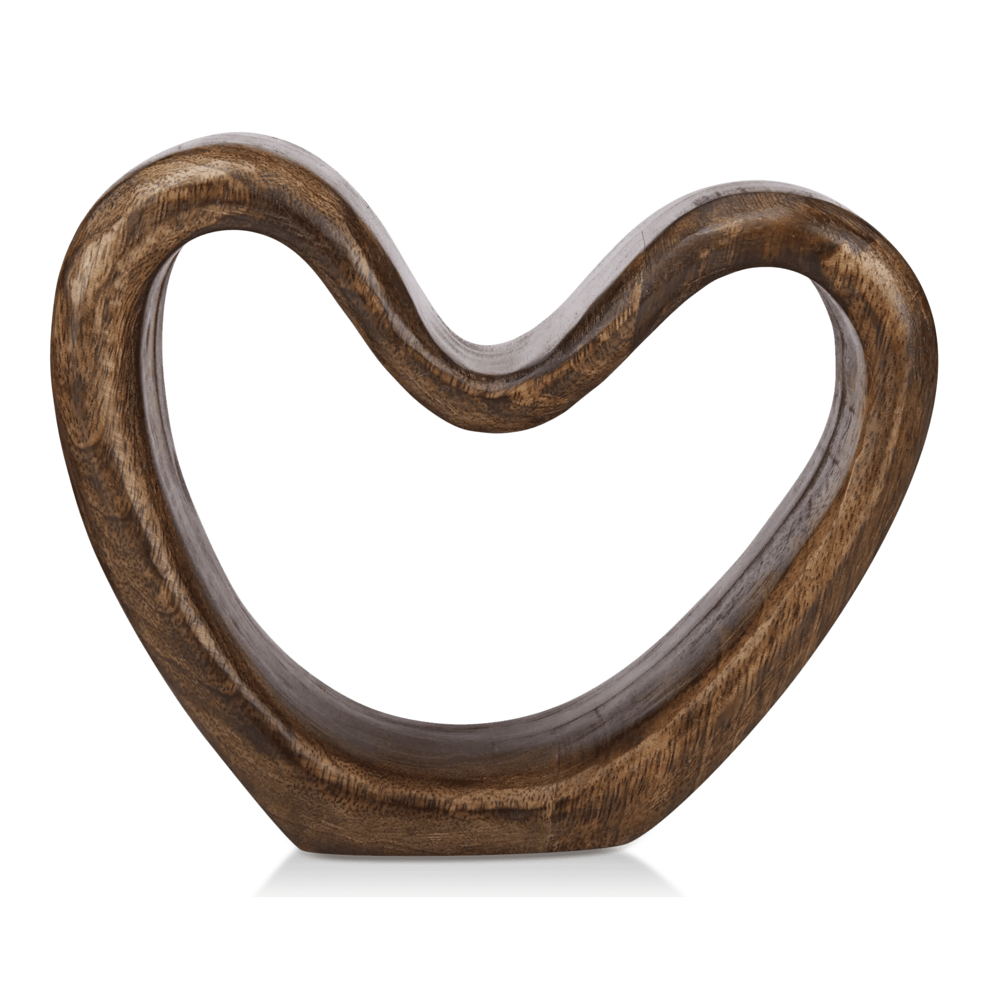 Click here for Bouclair Brown Decorative Mango Wood Heart 6.25 X... prices