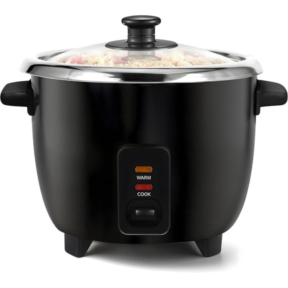 ERC006SS 6-Cup Electric Rice Cooker with Stainless Steel Inner Pot ...