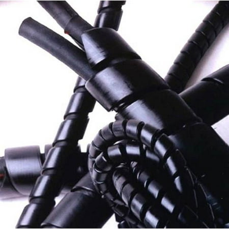 2NFP0C-TW - SPIRAL WRAP 1/4IN OD BLK 100FT 100FT/SPOOL | Walmart Canada