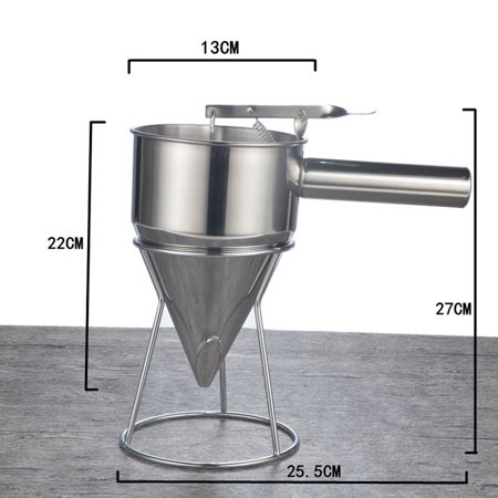 facefd Piston Funnel Pancake Batter Dispenser Stainless Steel Bakery ...