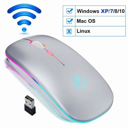 2.4GHz Wireless Mouse Mice Cordless Optical USB Scroll Mouse for PC ...