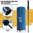 EDiamondTools 4" Diamond Core Drill Bit for Brick, Block w SDS Max ...