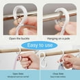 S Hooks with Safety Buckle for Hanging, Anti-Drop S Shaped Hooks for ...