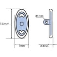 Screw-in Eyeglass Nose Pads, 5 Pairs Glasses Nose Pieces,Oval Soft Nose ...