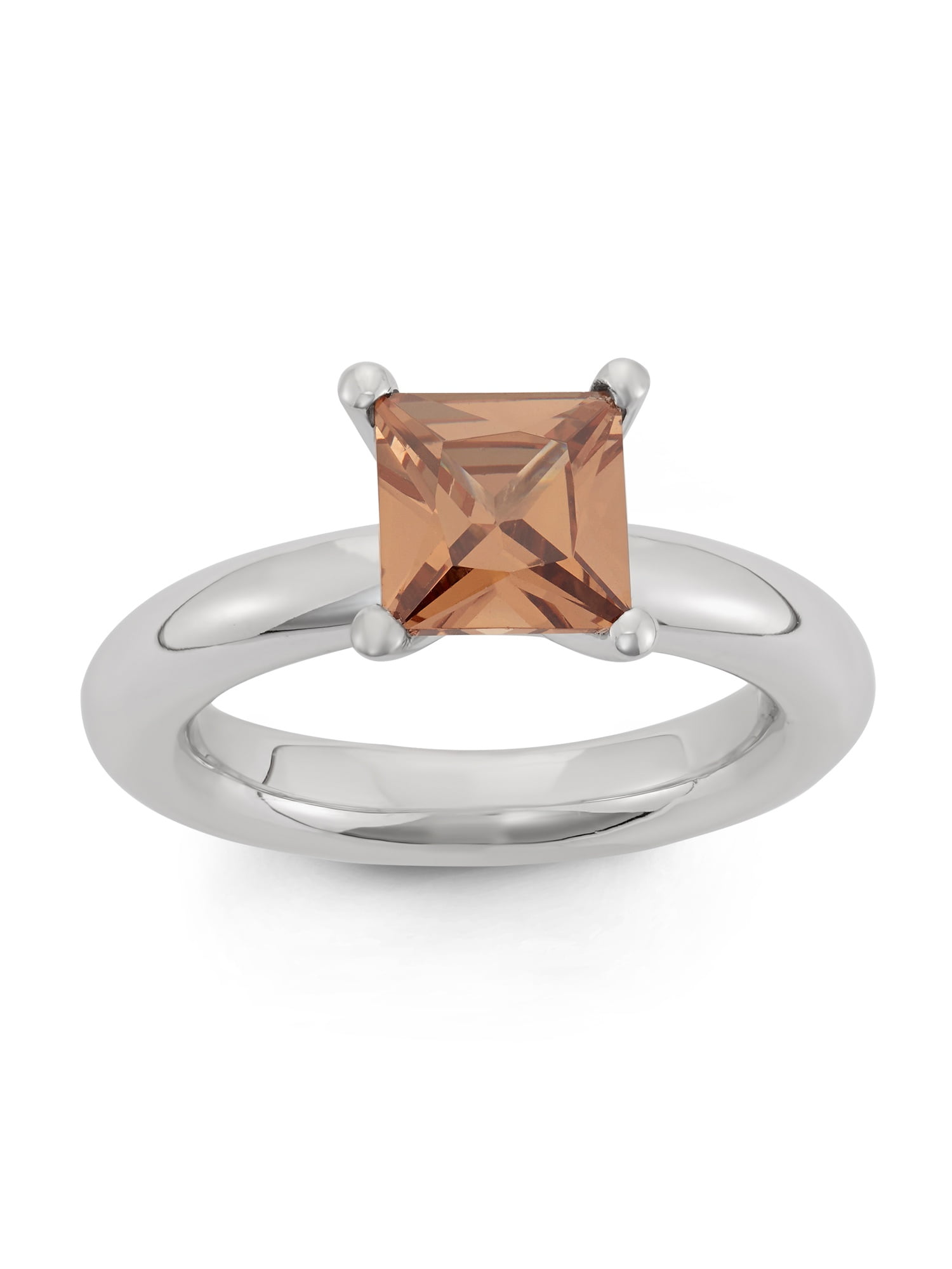 Womens Ladies Fine Accessories Jewelry Sterling Silver Faceted Amber ...