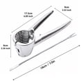 Agiufgs Nut Cracker Zinc Alloy Heavy, Spring-Loaded with Handle, for ...