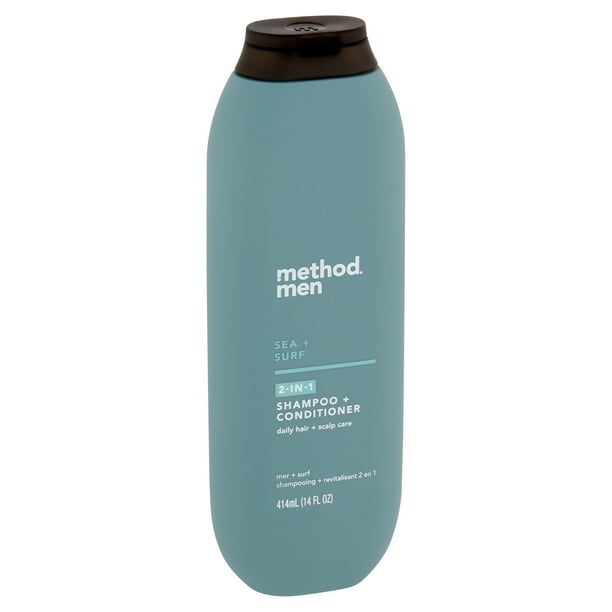 Method Men Sea + Surf 2-in-1 Shampoo + Conditioner, 14 fl oz - Walmart ...