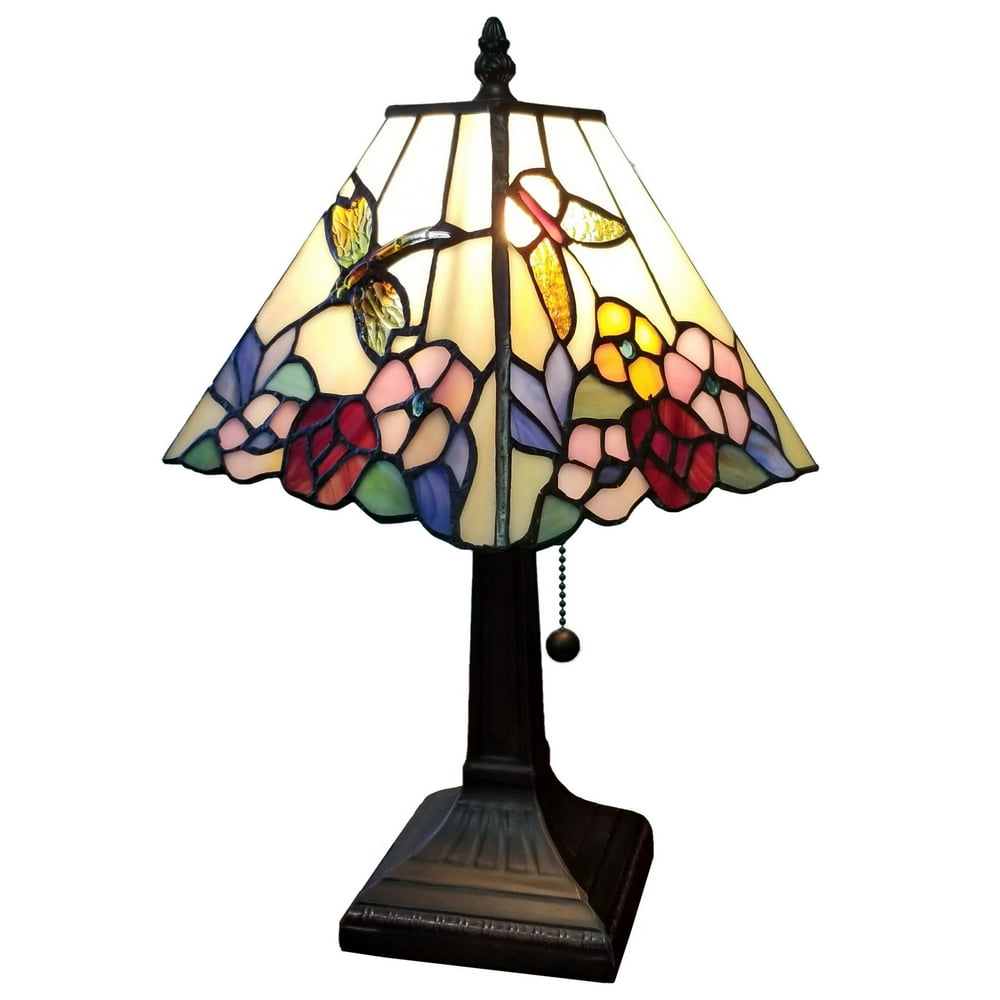 Tiffany Style Hummingbirds Mini Table Lamp - 15" Tall - Walmart.com ...