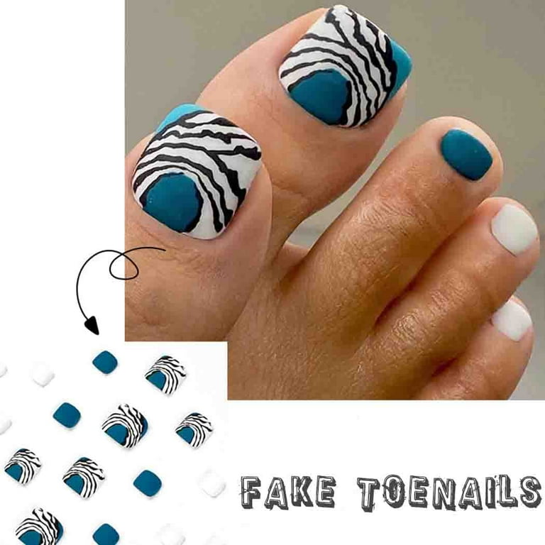 Toenail Art Designs Zebra