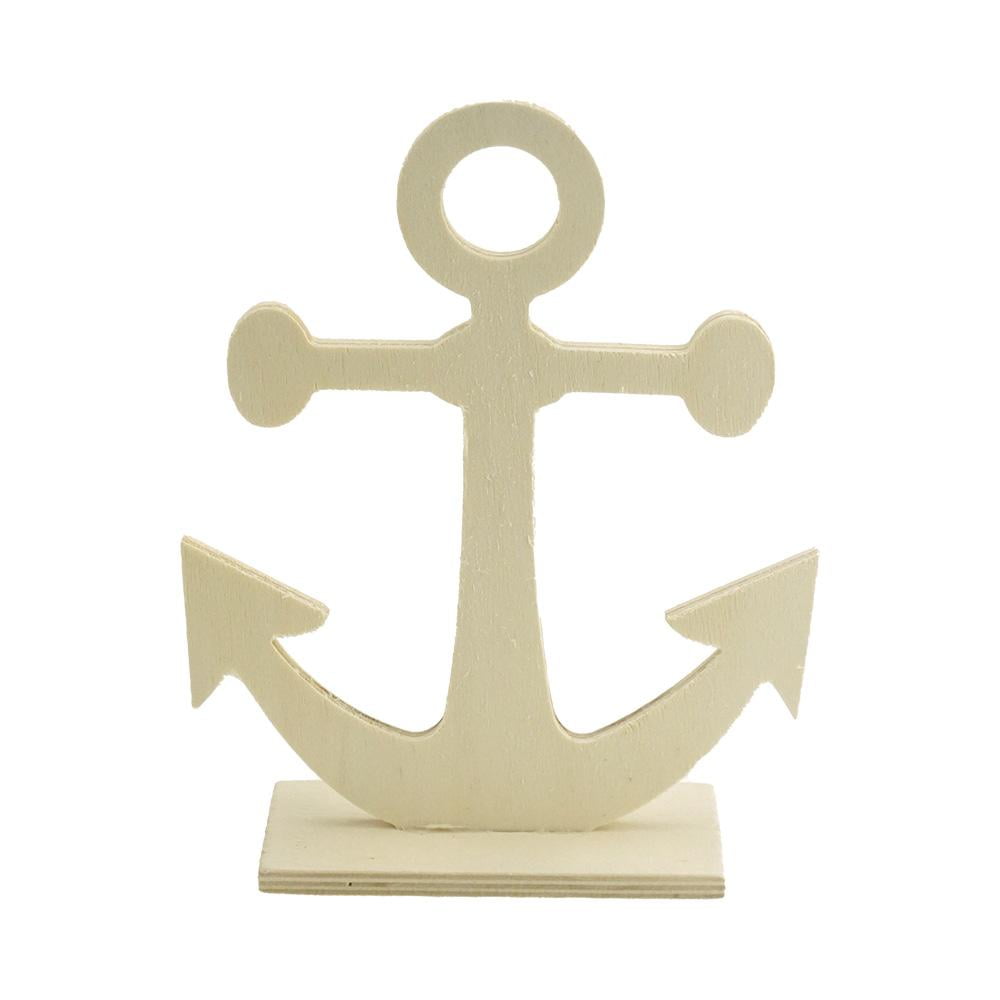DIY Anchor Stand-Up Wood Craft, Natural, 7-1/4-Inch - Walmart.com