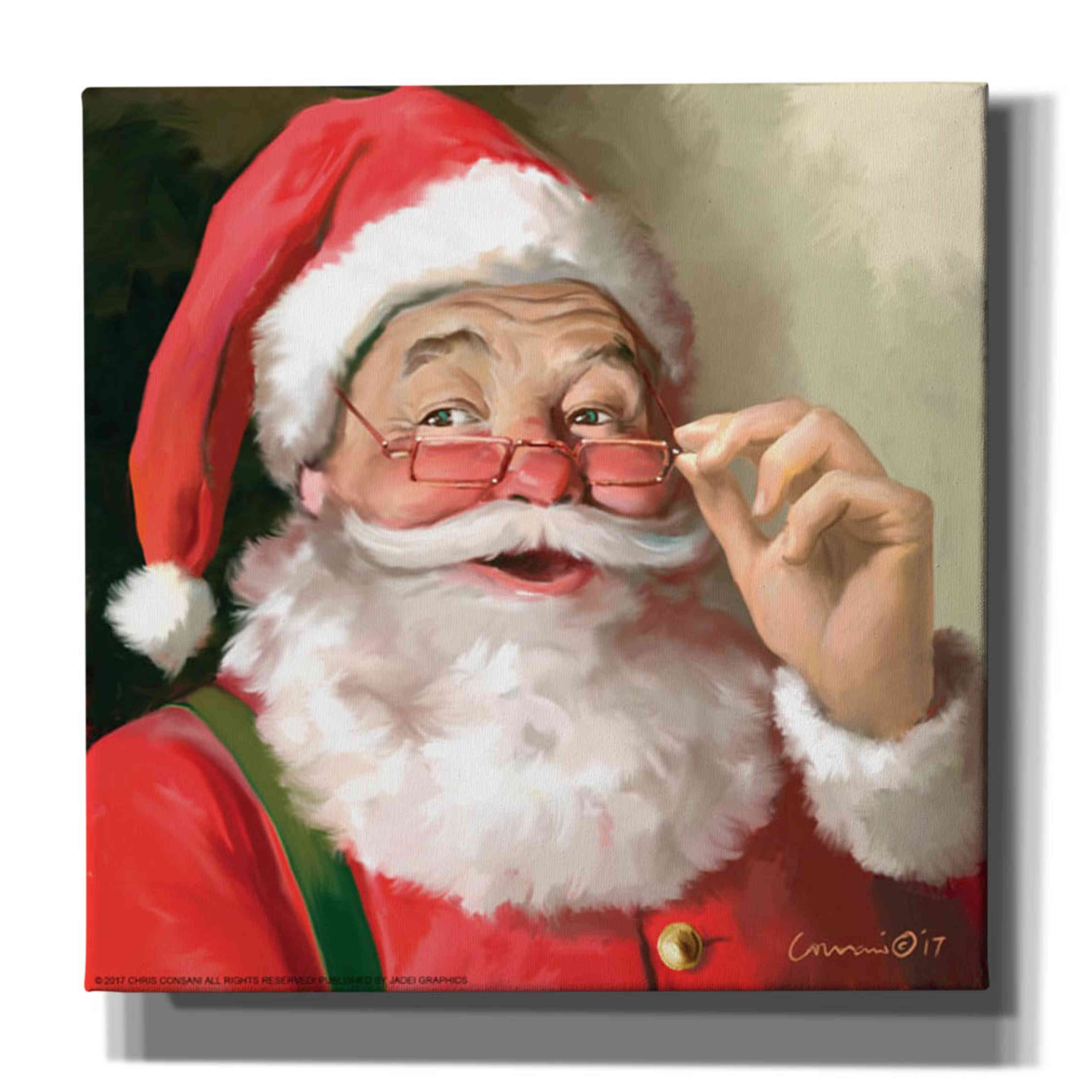 35 Digital Fabric Panel Shhh Santa Claus & Puppy Christmas Tree Scene ...