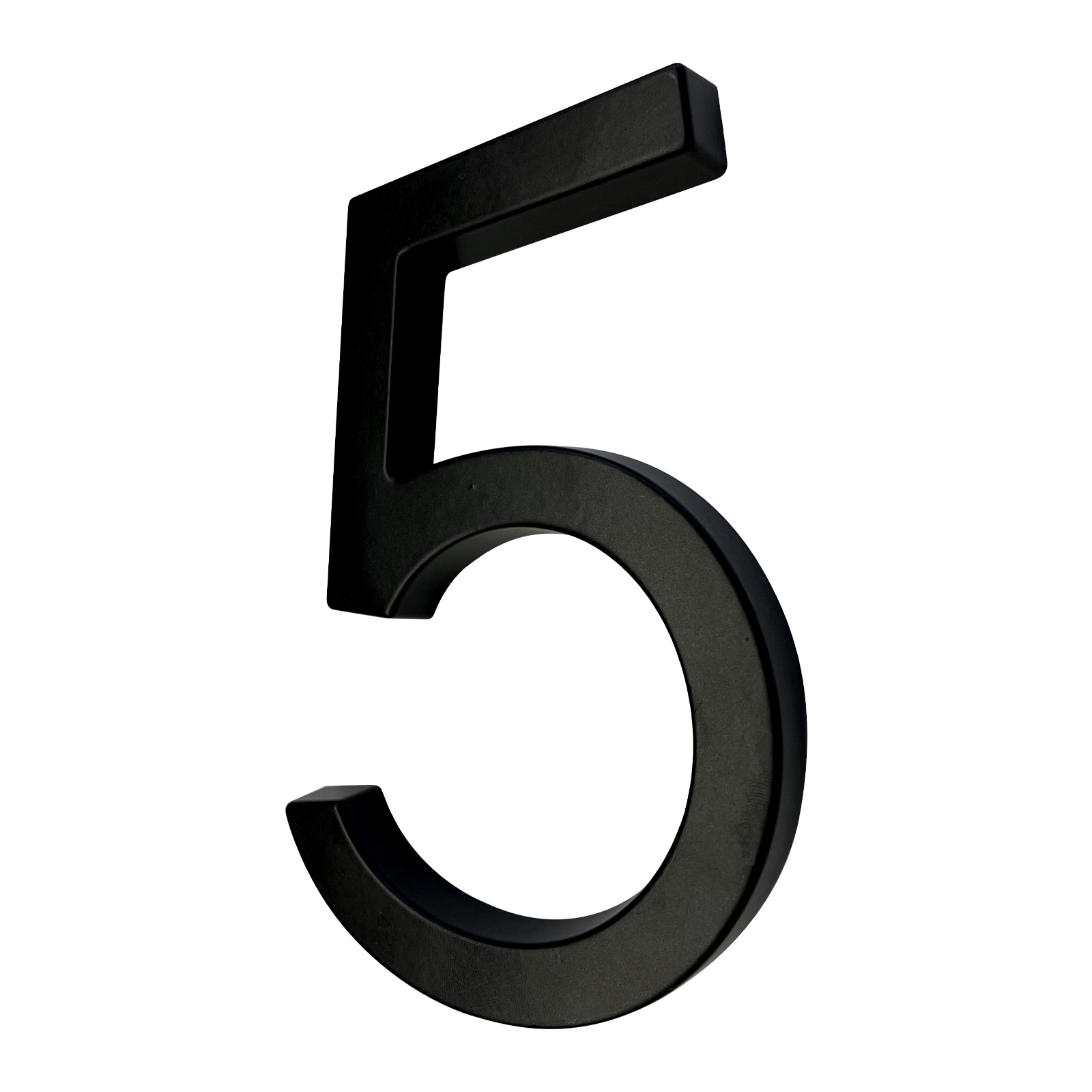 6" Metal Floating House Numbers Modern Black Zinc Alloy Home Address ...