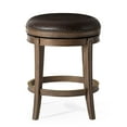 Maven Lane Alexander Backless Counter Stool, Walnut Finish w/ Marksman ...