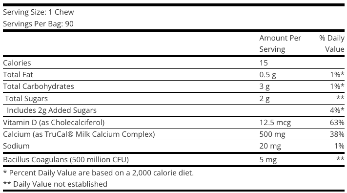 Buy ProCare Health Calcium Soft Chew 500mg - Mocktails Assortment (90 ...