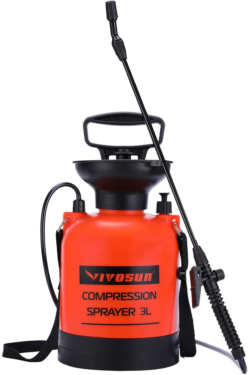 0.8 Gallon Lawn and Garden Pump Pressure Sprayer with Pressure Relief ...